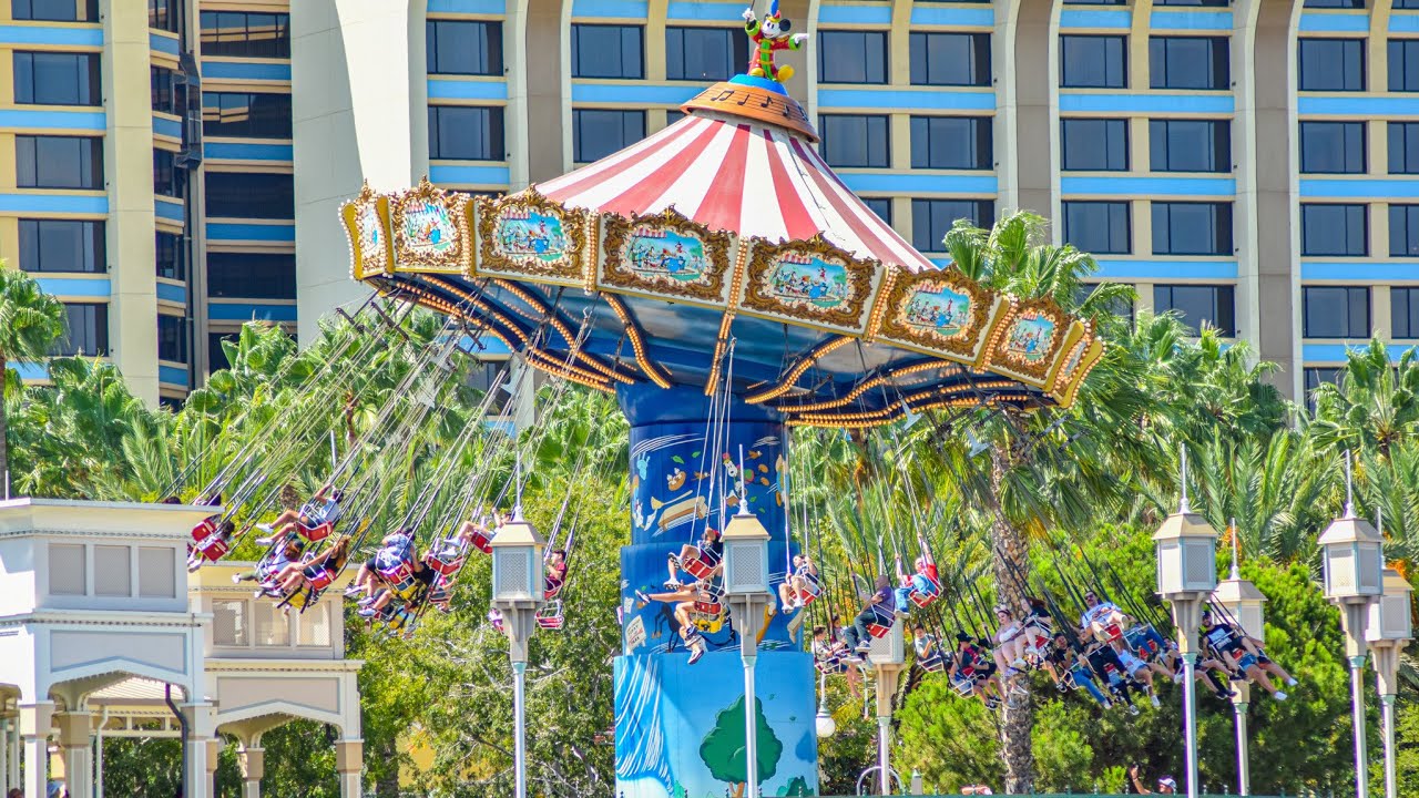 Silly Symphony Swings 4K 60fps POV Disney's California Adventure (2022 ...