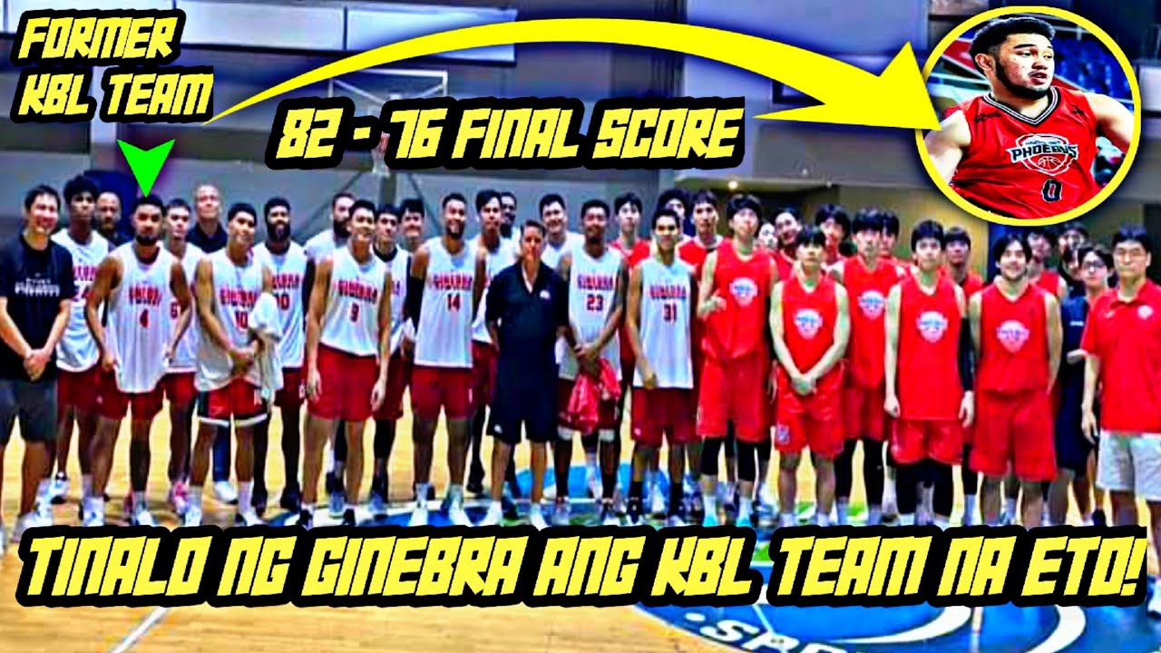 GINEBRA TINALO ANG DATING TEAM NI RJ ABARRIENTOS SA KBL NA PHOEBUS ...