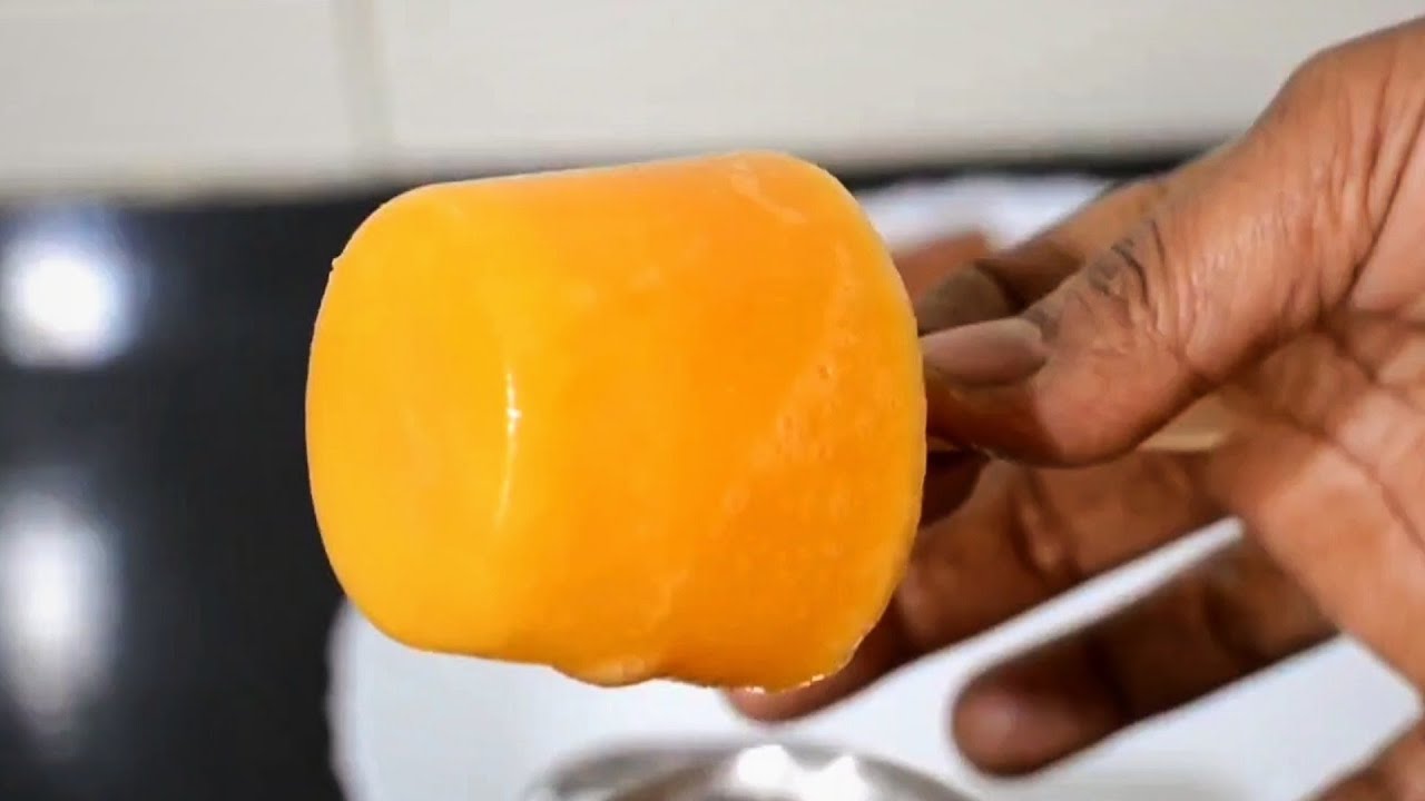 Orange Ice Candy- Grapes Ice Candy- How to Make Orange Grapes Popsicles ...