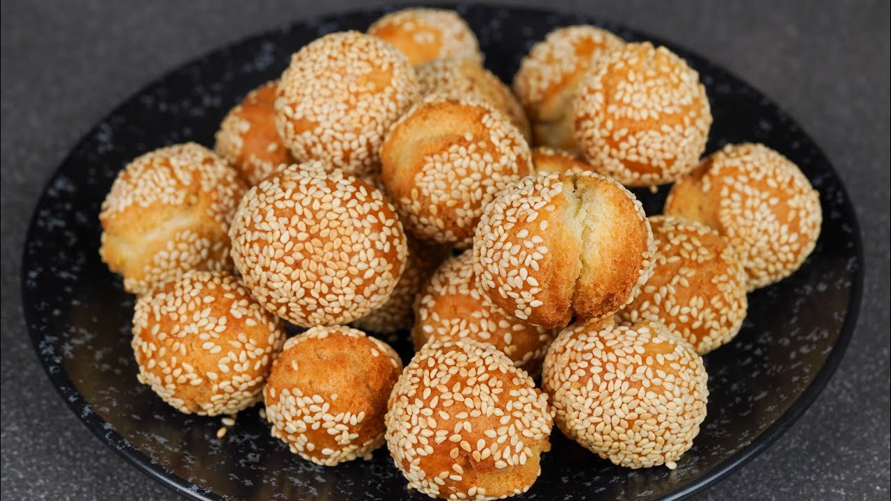 Mini Sesame Ball Snacks Recipe | 10 Min. Snacks Recipe | Easy Sesame ...