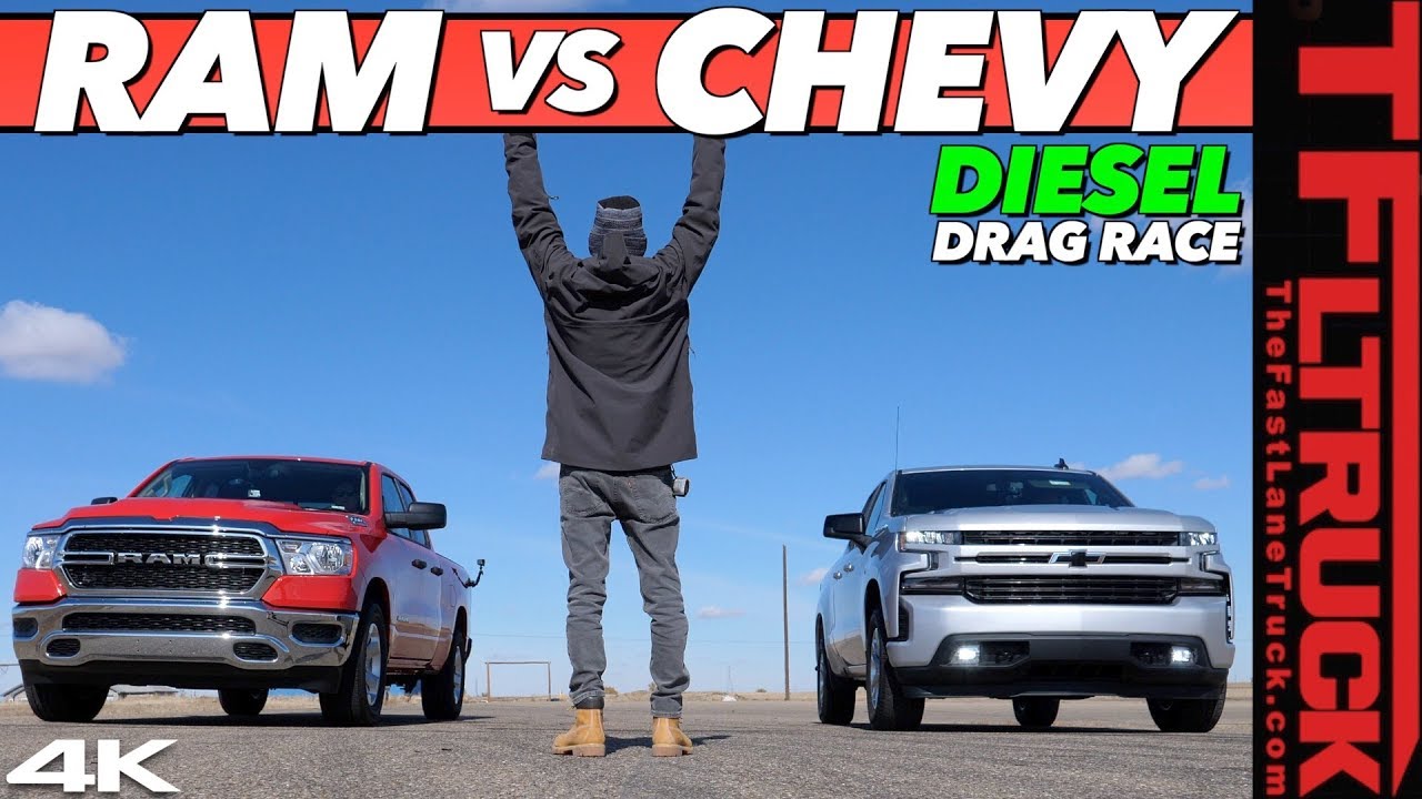 It Just Got Real! We Drag Race the New 2020 Silverado Duramax vs the ...