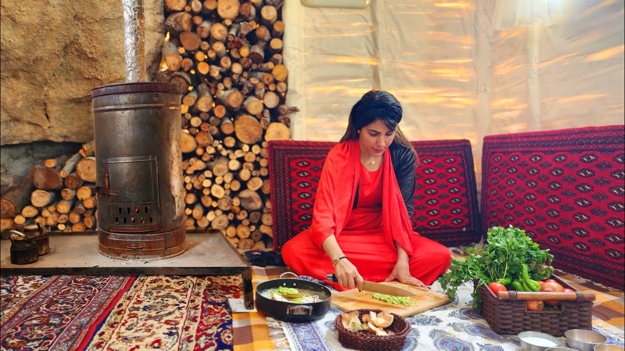 Cooking lamb in a mountain Iranian village in way you've never seen ...