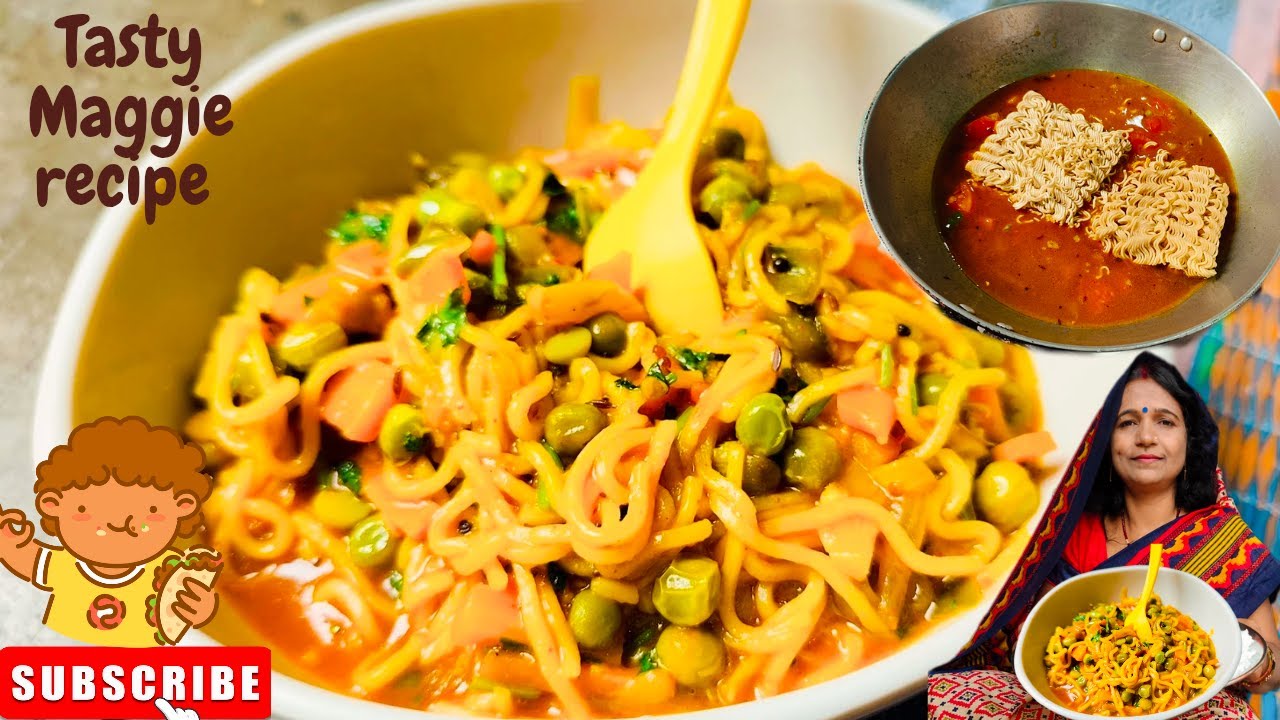 Spicy curry Maggie Recipe/PERFECT Masala Maggie Recipe /How to make ...