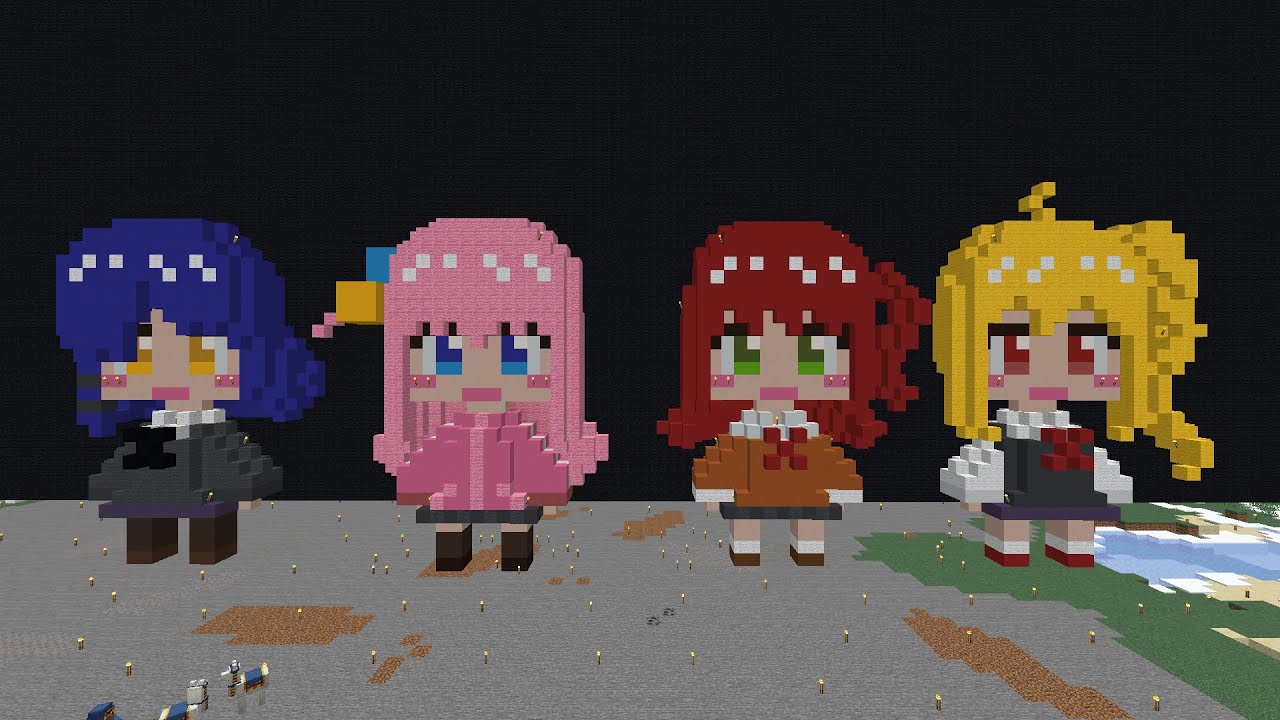 BOCCHI THE ROCK! make in Minecraft (ぼっち・ざ・ろっく! - YouTube