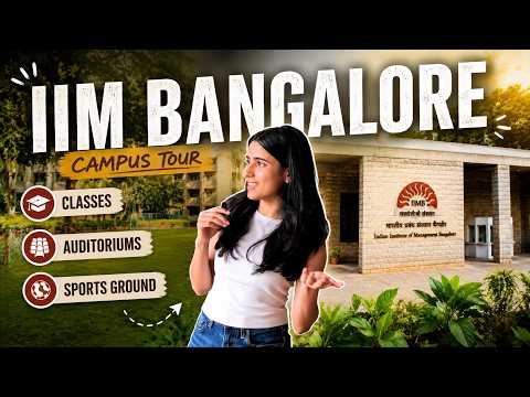 IIM Bangalore Campus Tour 🎓 | 3 Idiots Shooting Location | Hostel, Library, Mess & More