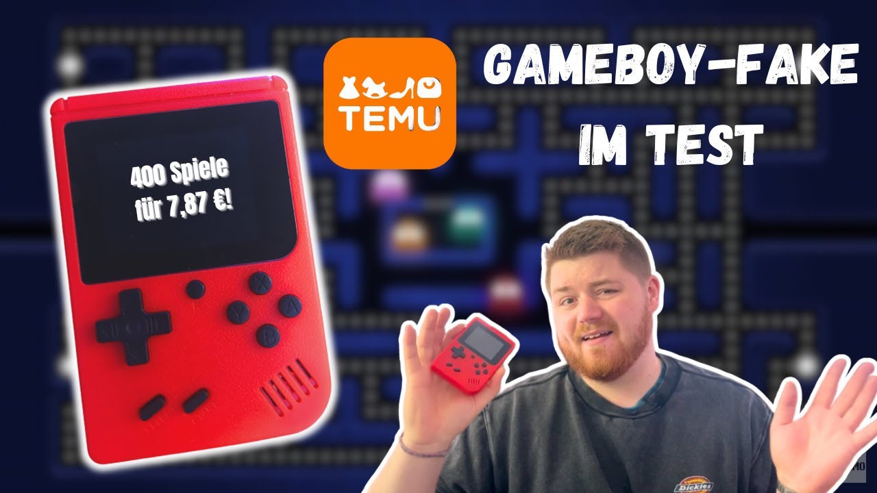Temu Billig-Gameboy im Test - Was bekommt man für 7,87 Euro? - YouTube