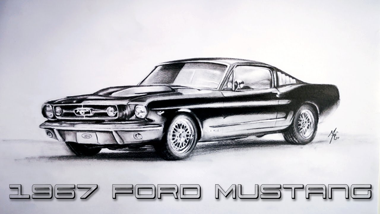 Araba çizimleri Mustang