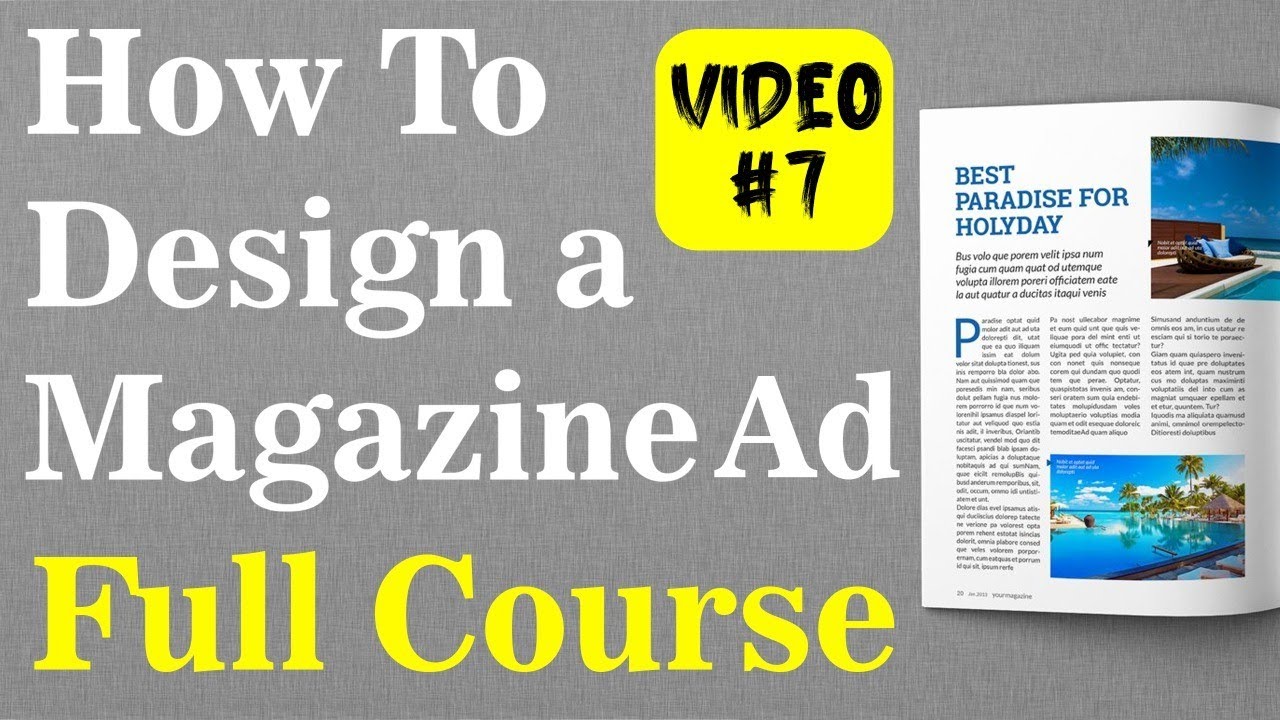 Create a Magazine Ad | Further Refinement, Adding Photos, and Masking ...