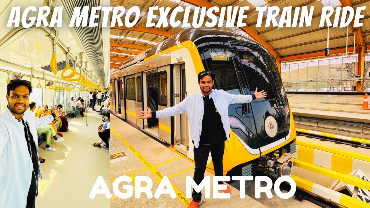 EXCLUSIVE AGRA METRO TAJ MAHAL TRAIN RIDE | WORLD CLASS PUBLIC ...