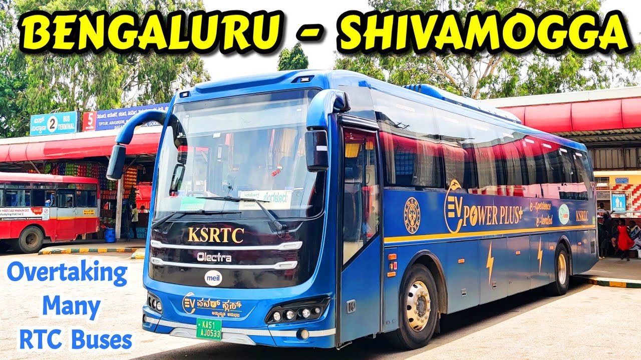 KSRTC EV POWER PLUS - BENGALURU to SHIVAMOGGA #bus #ksrtc #evbus # ...