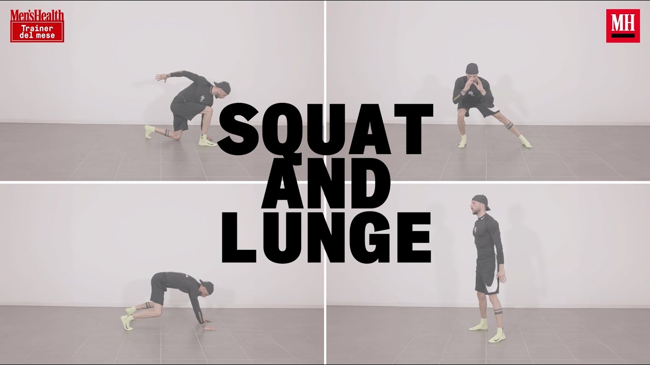 Trainer del mese Mario Supino - Squat and Lunge - YouTube