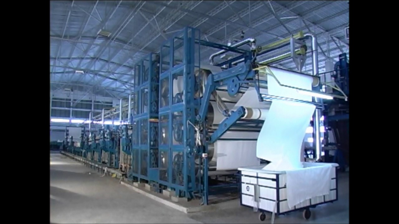 Vertical Drying Range (Dry Cans) synchronised with Merceriser - YouTube