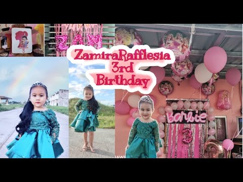 Zamira Rafflesia 3rd Birthday - YouTube