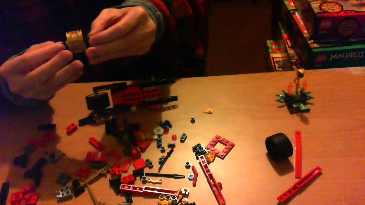 Lego NinjaGo 2012 Kai's Blade Cycle 9441 Time Lapse Building - YouTube