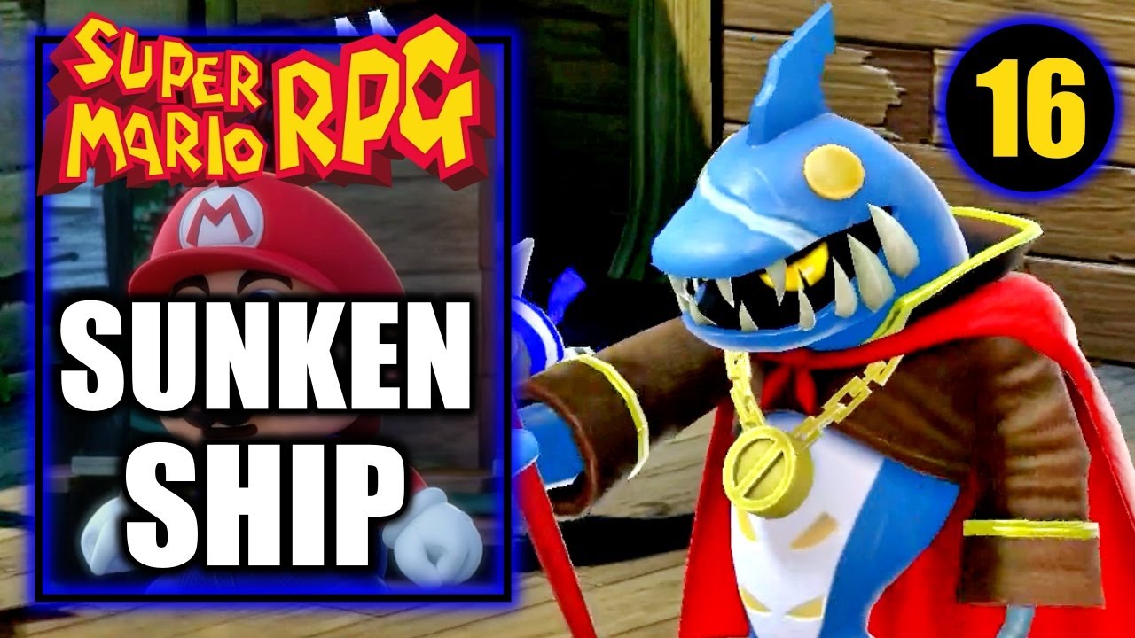 Super Mario RPG - Sunken Ship - Defeat King Calamari & Johnny Boss ...