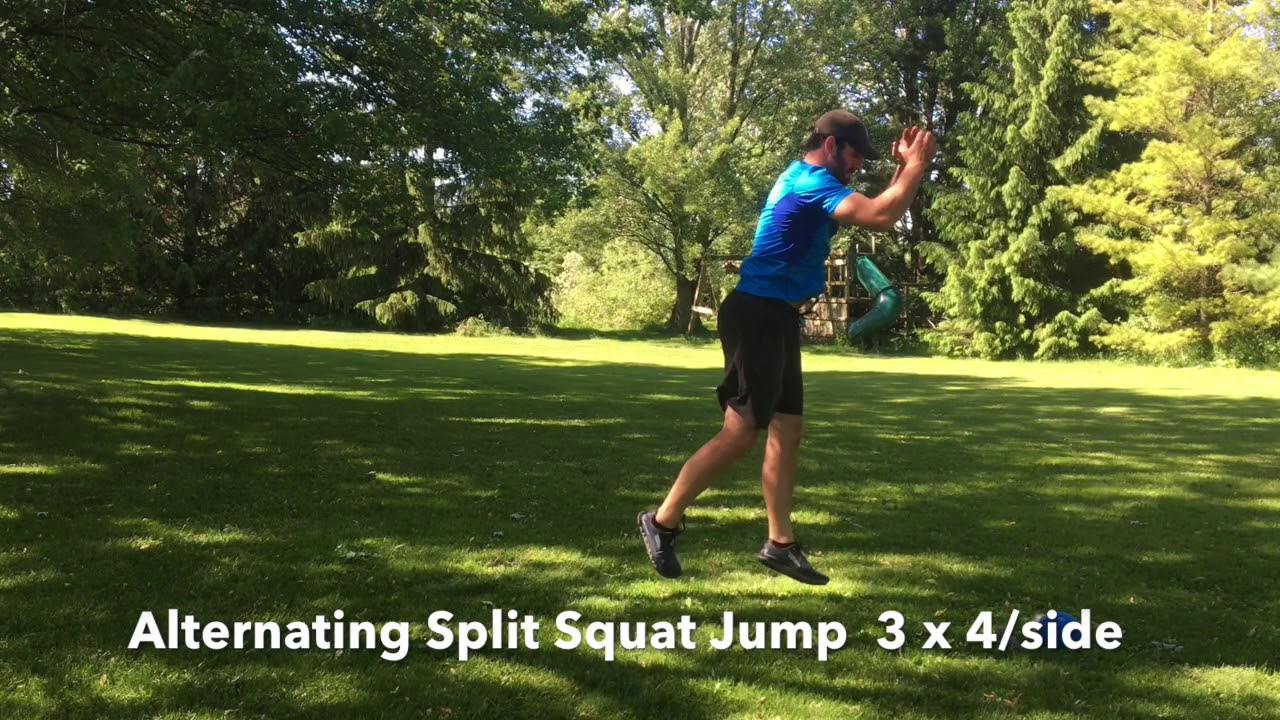 Split Squat Jump Activation - YouTube