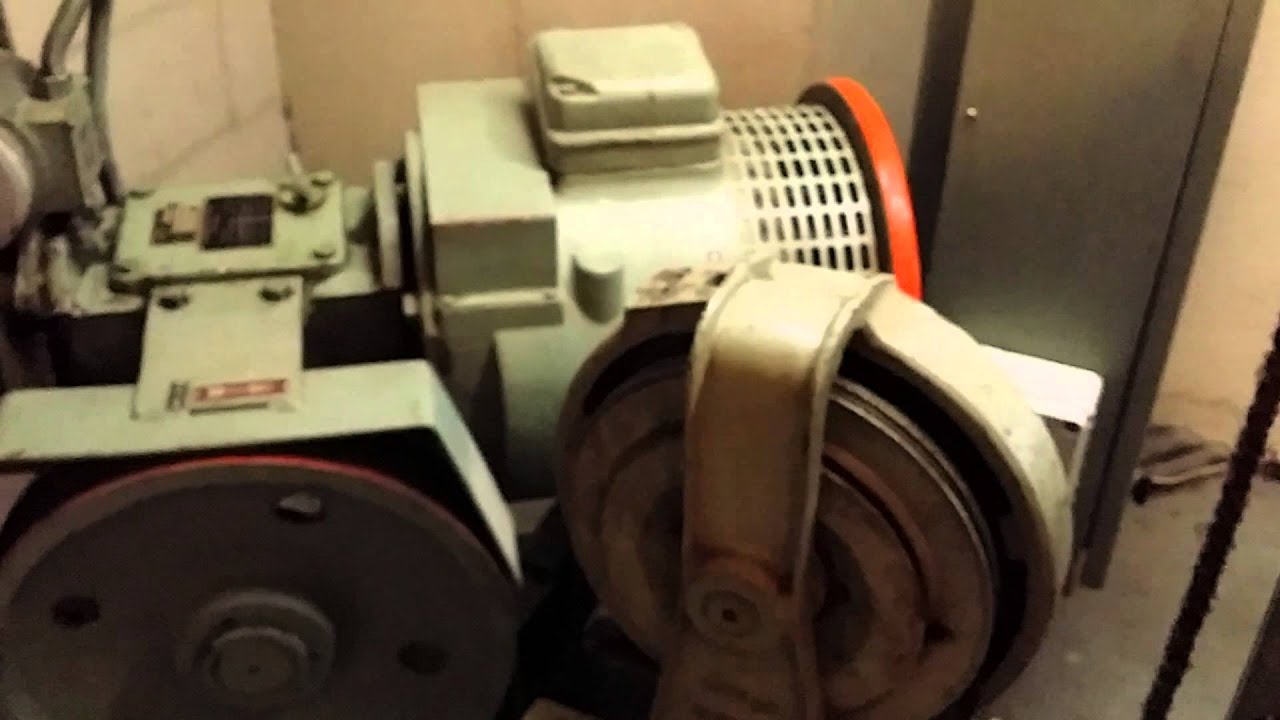 Kone elevator motor 1971 - YouTube