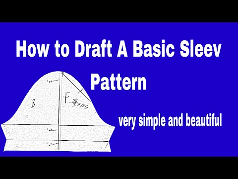 Basic sleeve pattern, simple and very beautiful, short sleeves. - YouTube