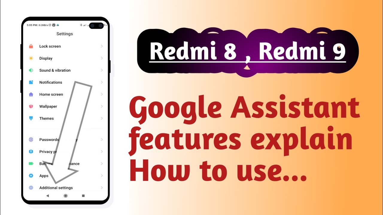 Redmi 8 , Redmi 9 , How to use and Enable Google assistant features ...