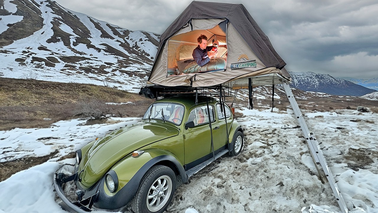 4 Days Camping in a Volkswagen Beetle - Small Car in Alaska - YouTube