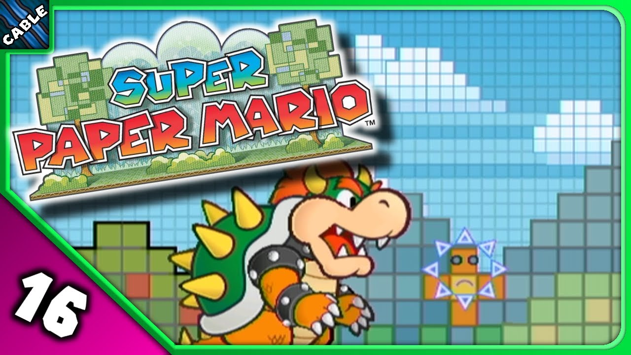 BARRY THE SECRET PIXL! | Super Paper Mario Episode 16 | Cable Let's ...