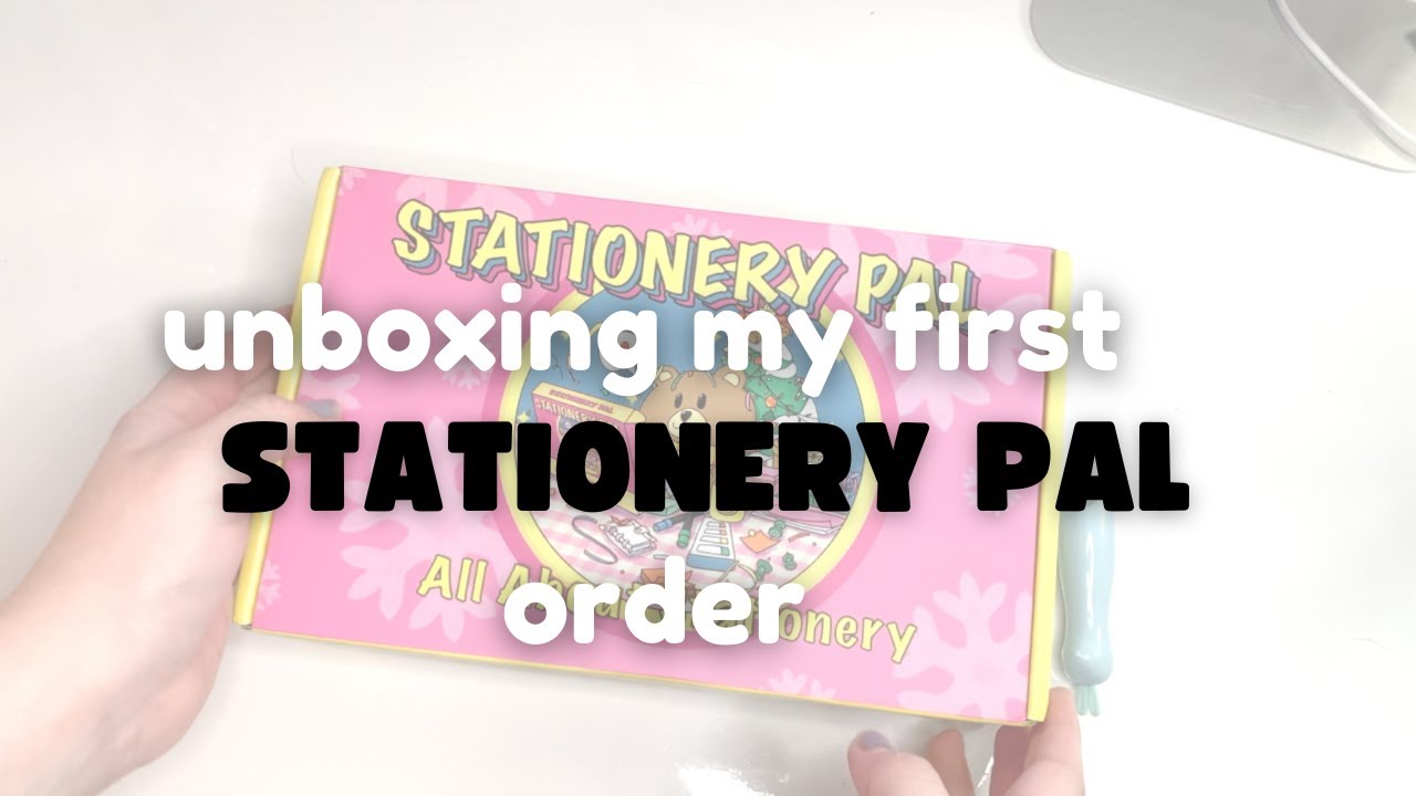 My First Stationery Pal Order! | unboxing and swatching - YouTube