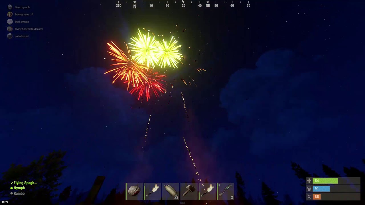Fireworks on NamelessNoobs Vanilla - YouTube