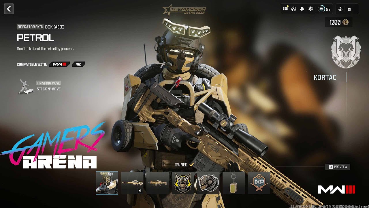 NEW UNRELEASED! COD MW3 METAMORPH Dokkaebi Operator Skin Hard Unlocked ...