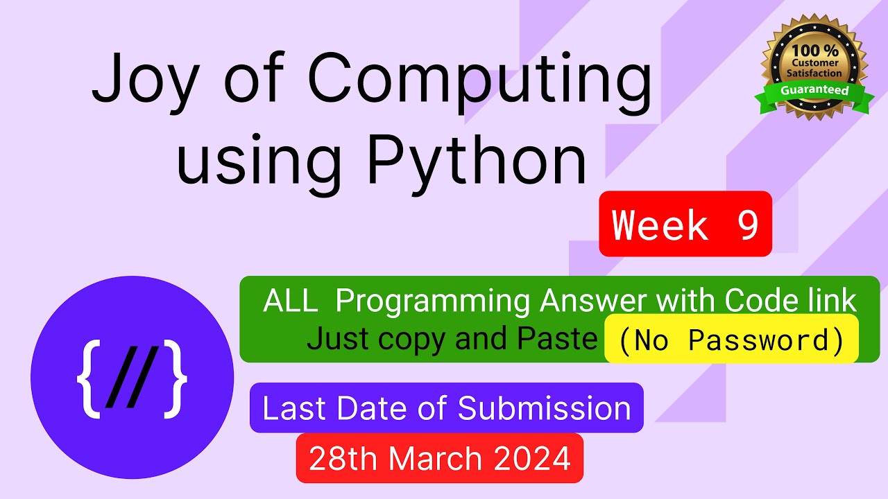 Nptel The Joy Of Computing Using Python Week 9 All 3 Programming 5902