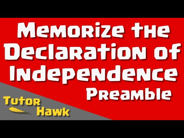 Declaration Of Independence Preamble Solved 1112Does The Preamble To