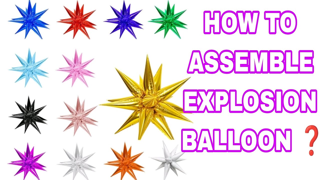 Easy way to Assemble Explosion Balloon - YouTube