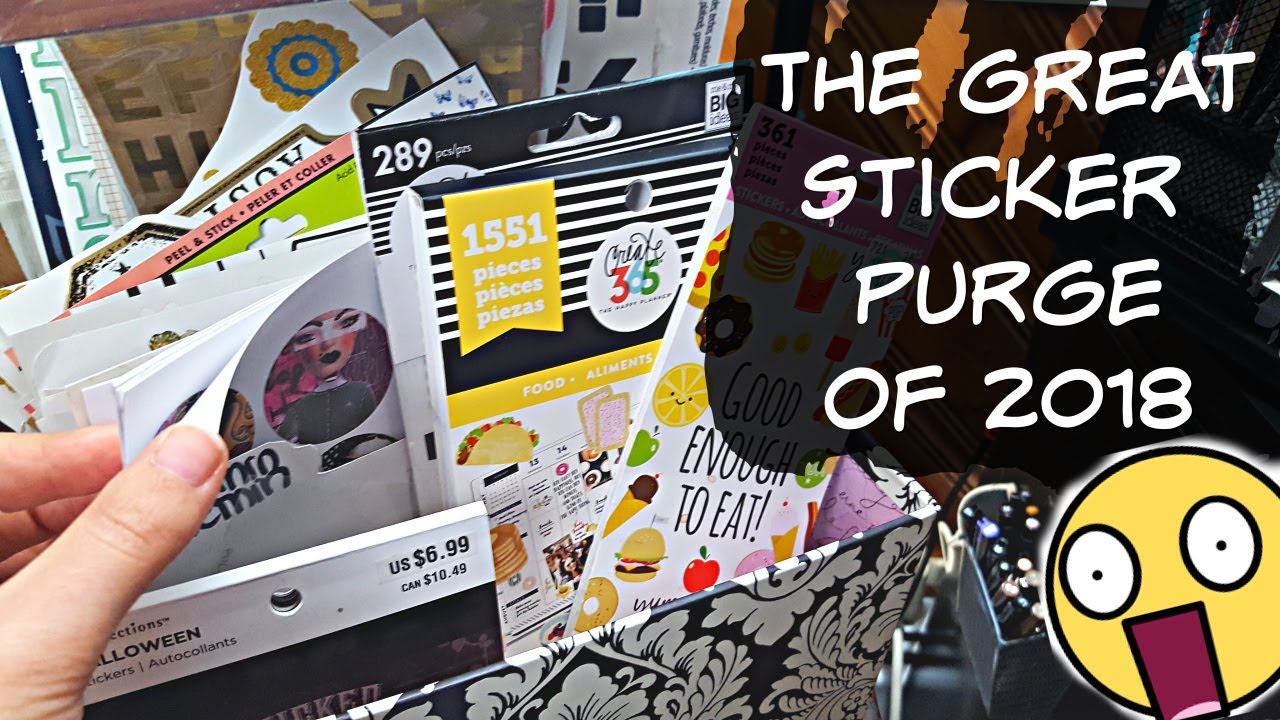 Creative Week 79: The Great Sticker Purge of 2018 - YouTube