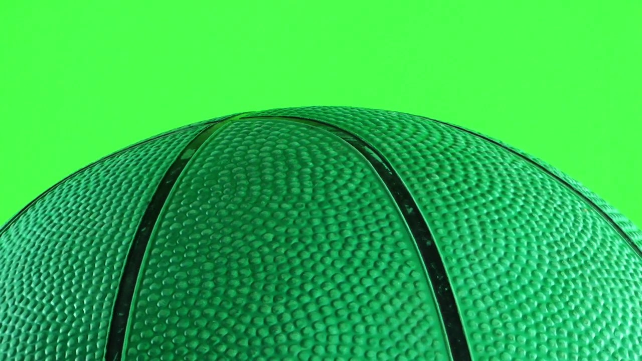 Green basketball on chroma key background | Green Screen | Free to use ...