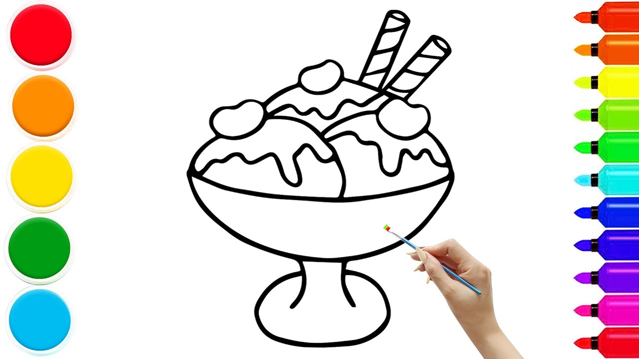 How to draw ice cream | step by step - YouTube