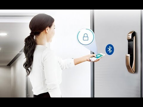 SAMSUNG SHP DP728 Keyless BlueTooth Fingerprint Door Lock fingerprint ...