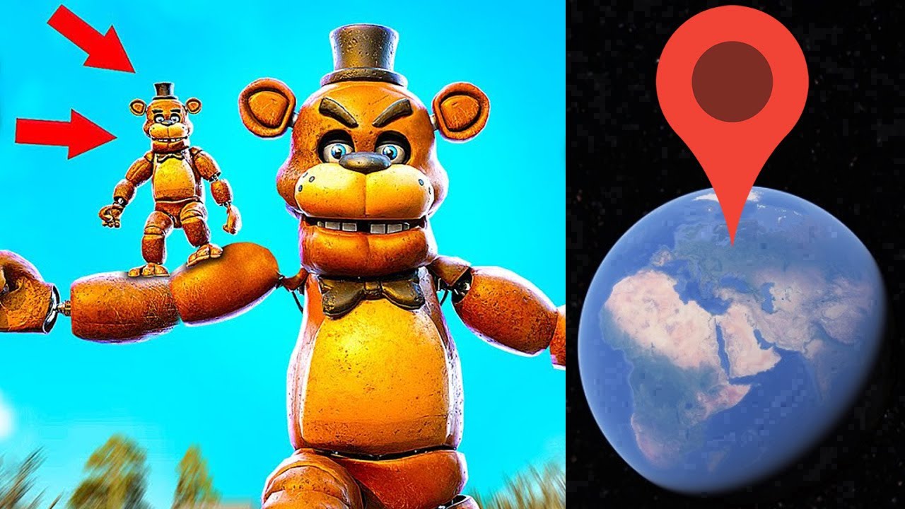 Five Nights at Freddy's on Google Earth! FNAF - YouTube
