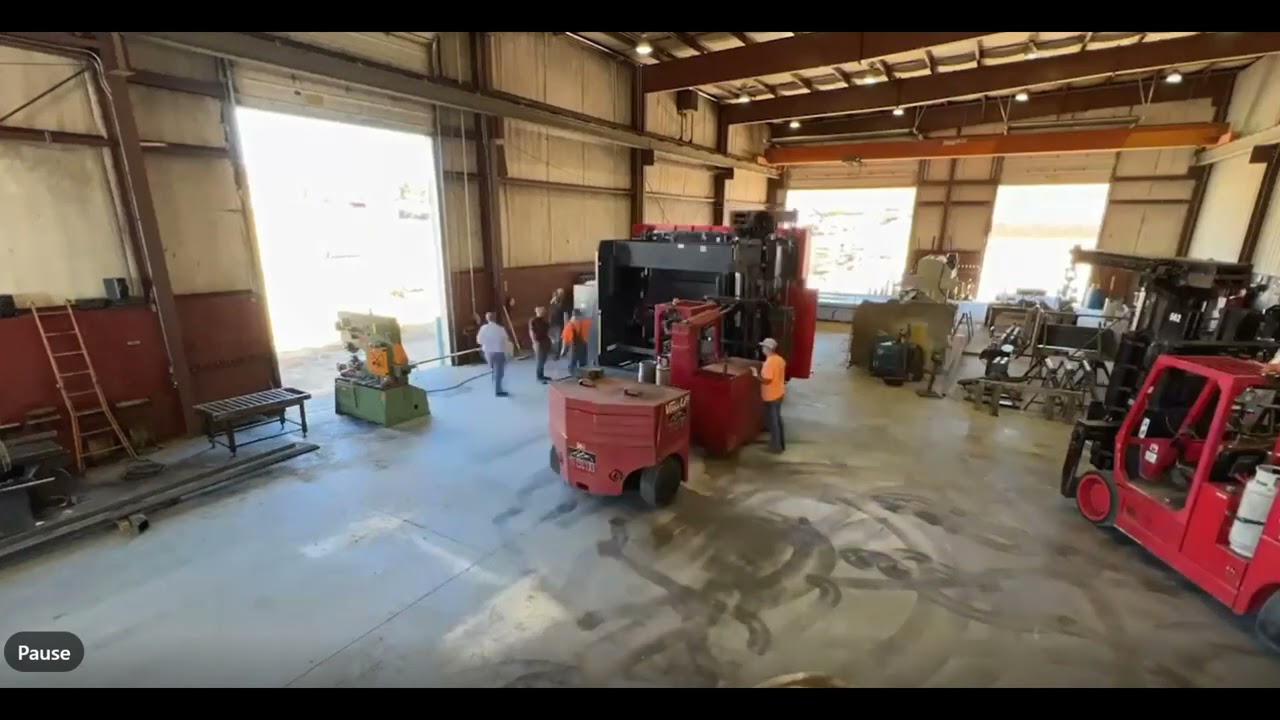 RMT Press Brake install 440 Ton Press Brake install Ree's Intermountain ...