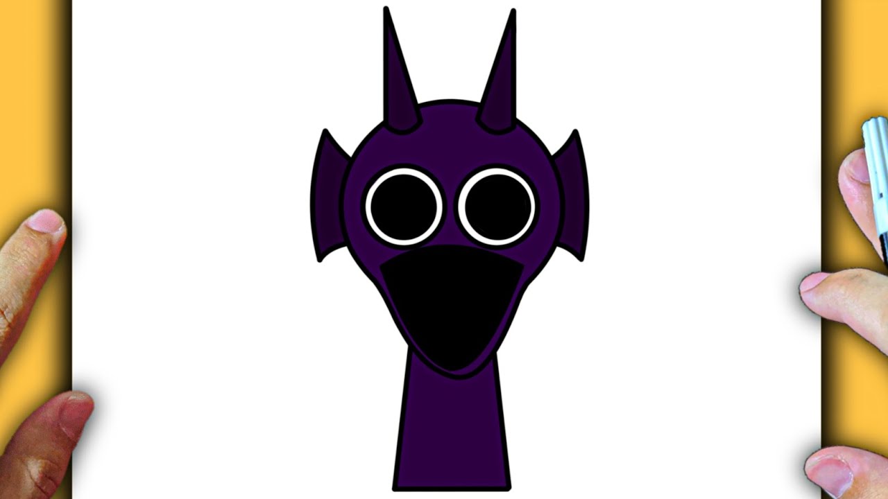 HOW TO DRAW DURPLE HORROR FROM INCREDIBOX SPRUNKI - YouTube
