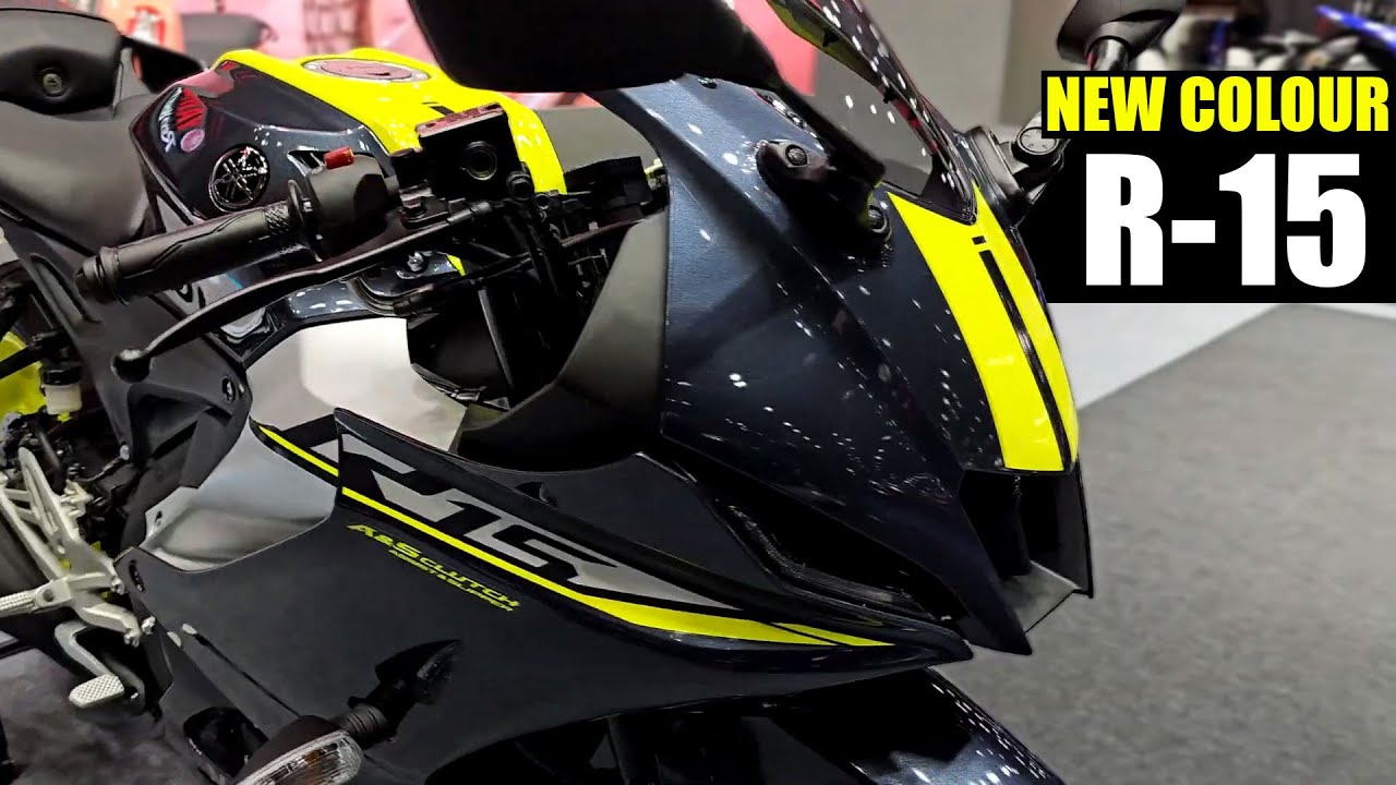 Yamaha R15 V4 New Neon Colour Launch in India💥New Colour R15 || On ...