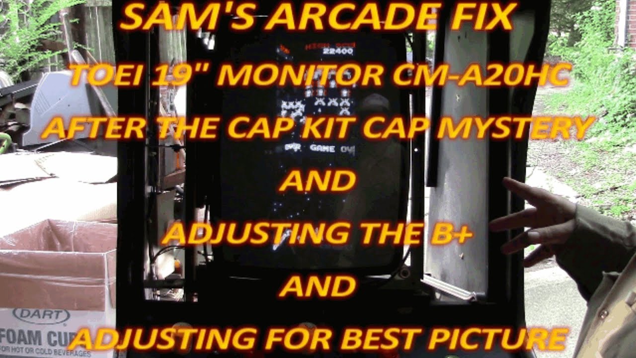 Sams Arcade Fix TOEI 19 MONITOR AFTER THE CAP KIT CAP MYSTERY AND ...