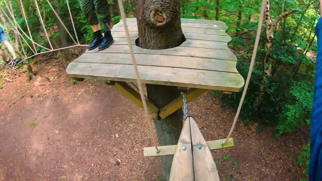 Conquer the high trees at Treetop Trek with the Zip Trek - YouTube