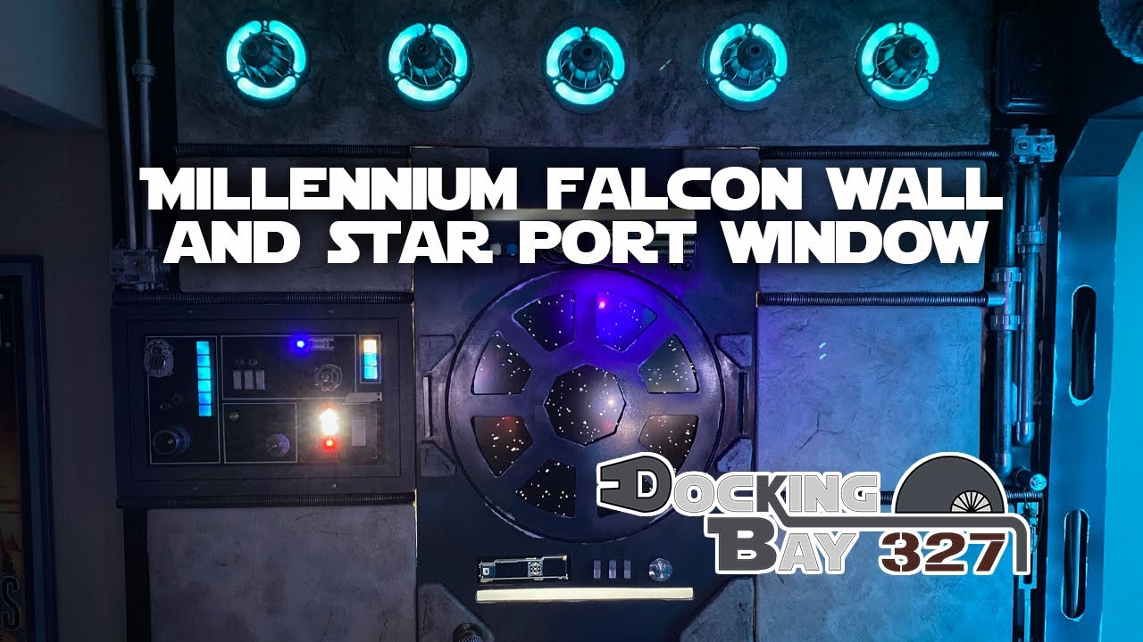 Millennium Falcon Inspired Wall with a Star Port Window - YouTube