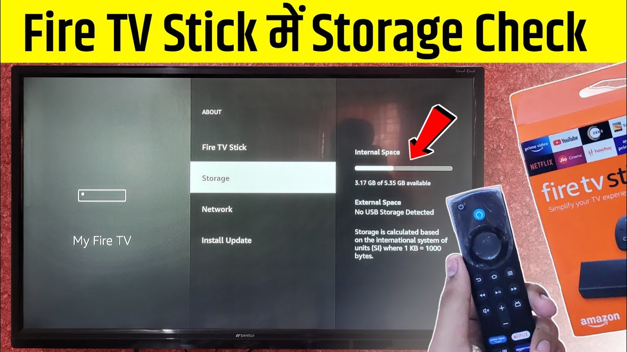 Amazon Fire TV Stick Me Storage Kaise Check Kare |How to Check Storage ...