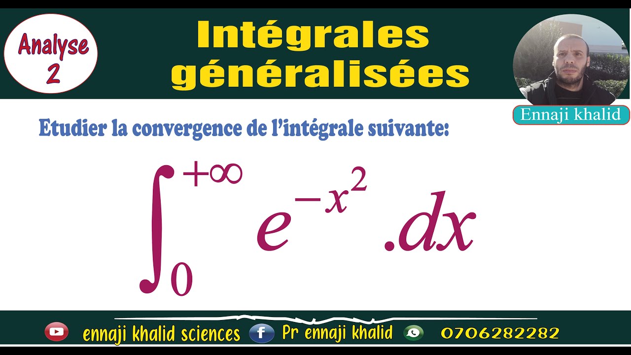 Intégrale généralisée exercice comparaison avec une intégrale de Riemann - YouTube