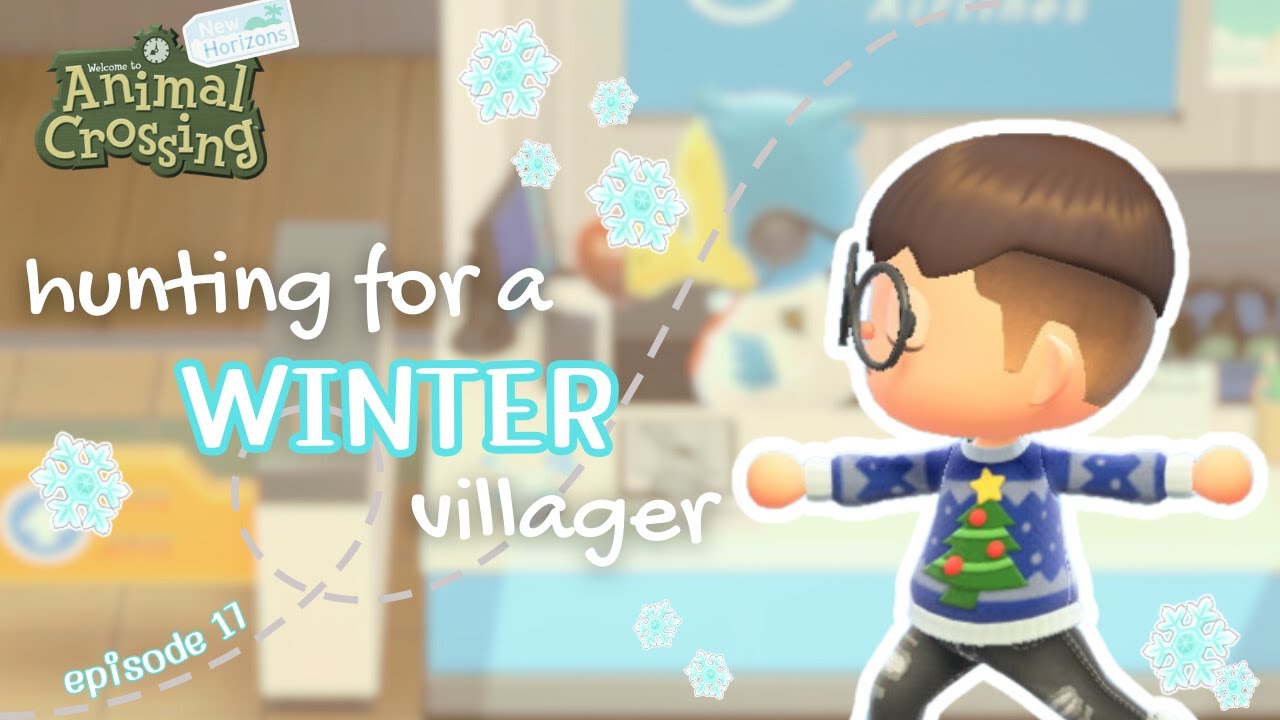 WINTER Villager Hunting (ep. 17) // ACNH Fall/Winter Island // Animal ...