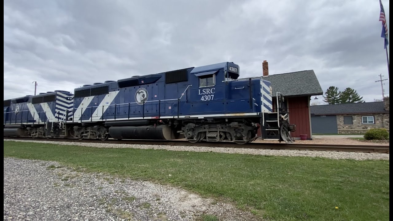 Lake State Railway Northbound Trains at Linwood and West Branch ...