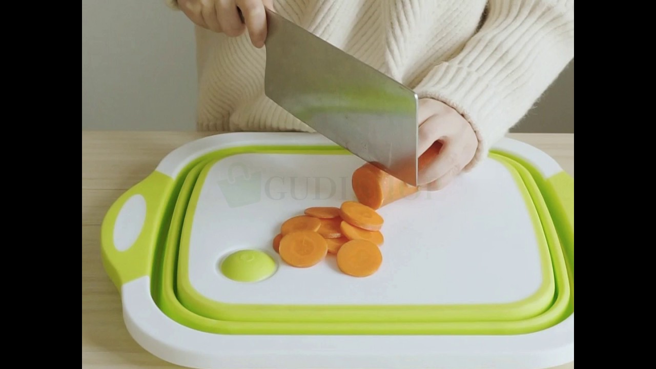 FOLDABLE MULTIFUNCTION CUTTING BOARD - YouTube