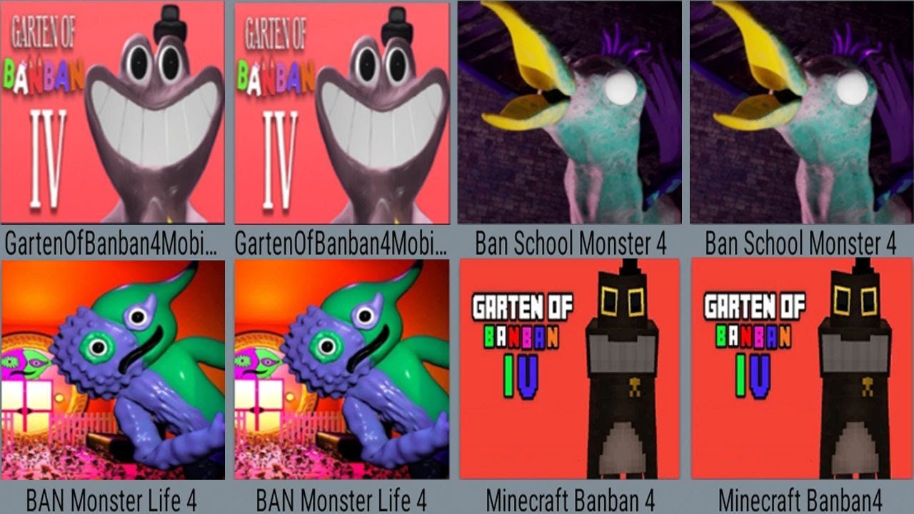 Garten Of Banban 4 Mobile ,School Monster Life 4 ,Ban Monster 4 ...