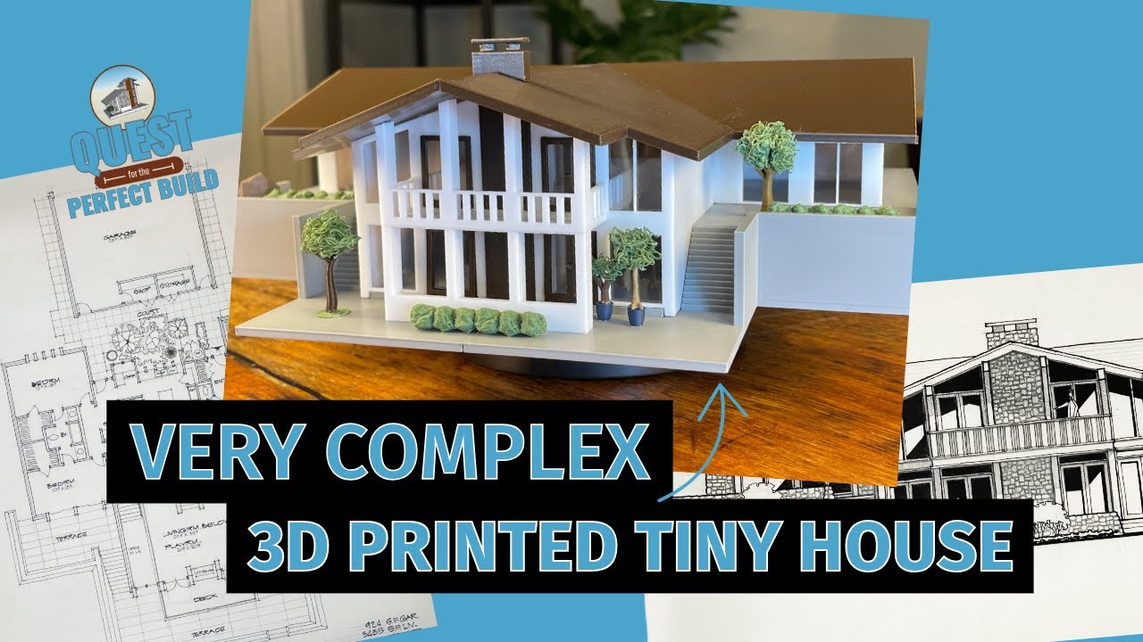 How To 3D Print a Tiny House | 2D house plans to 3D model #tinyhouse #3dprinting #howto ...