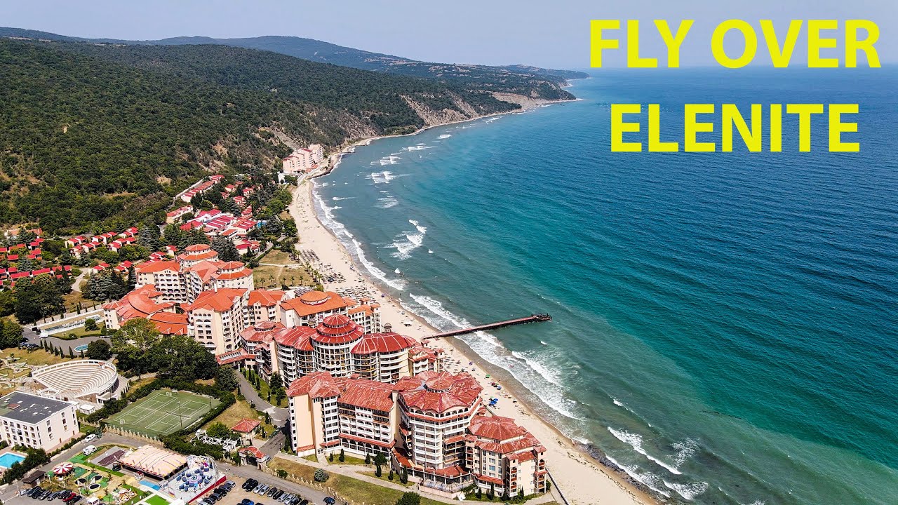 Fly over Elenite resort, Bulgaria - YouTube